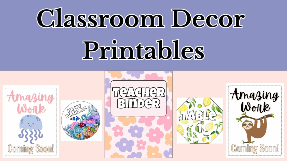 Classroom Decor Printables - Teach Without a Doubt